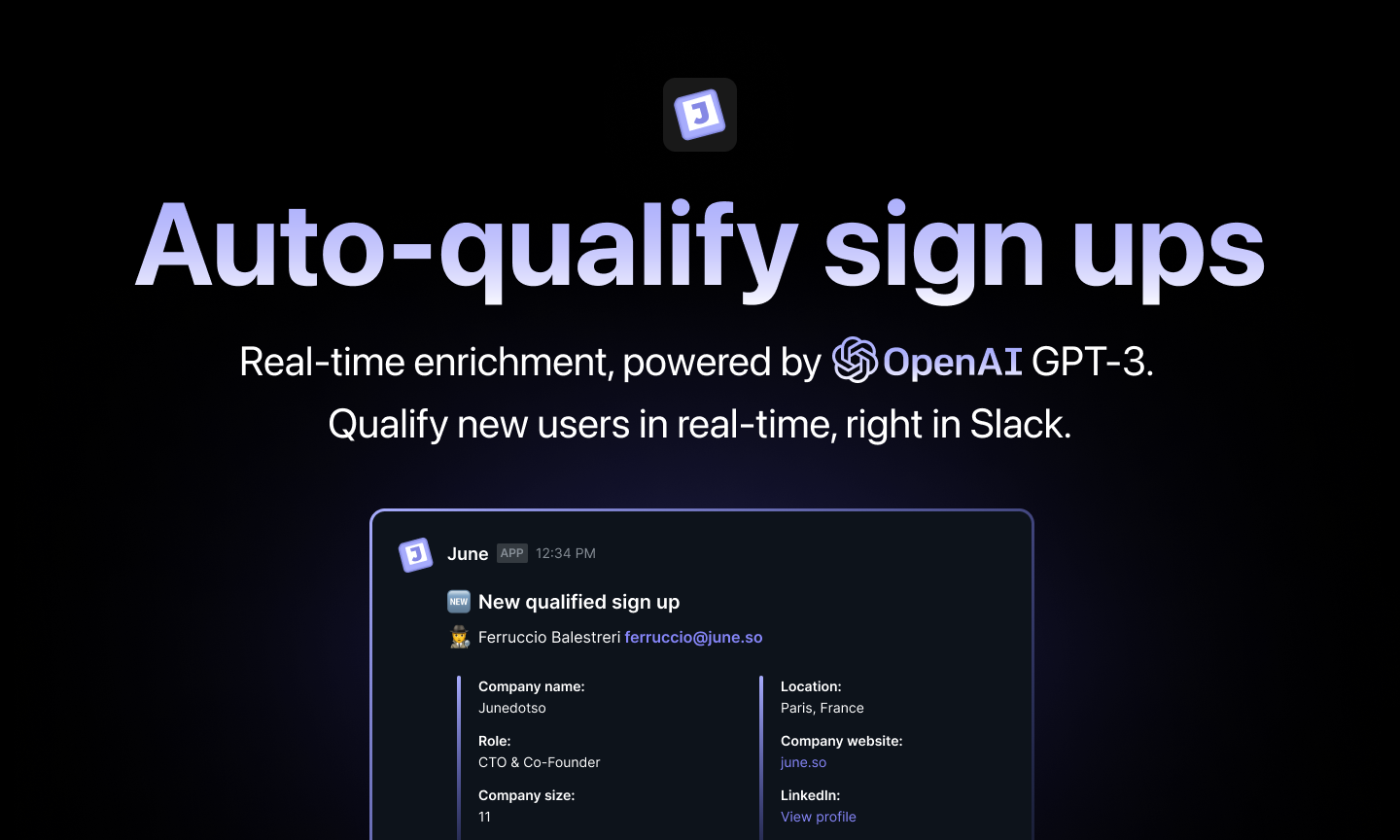Auto-qualify your sign-ups